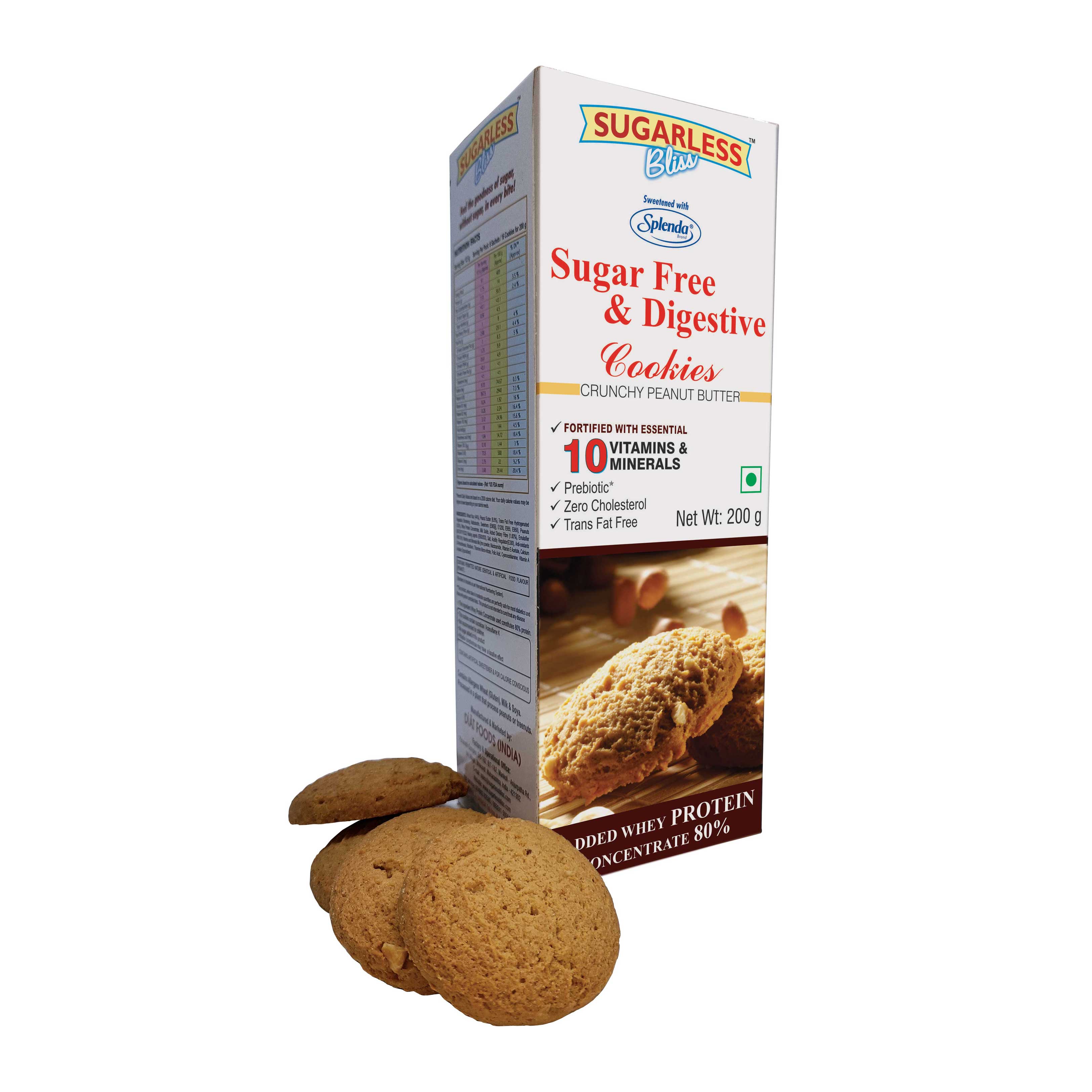 Sugar Free & Digestive Cookies - Peanut Butter (200gms) – diatfoodsindia