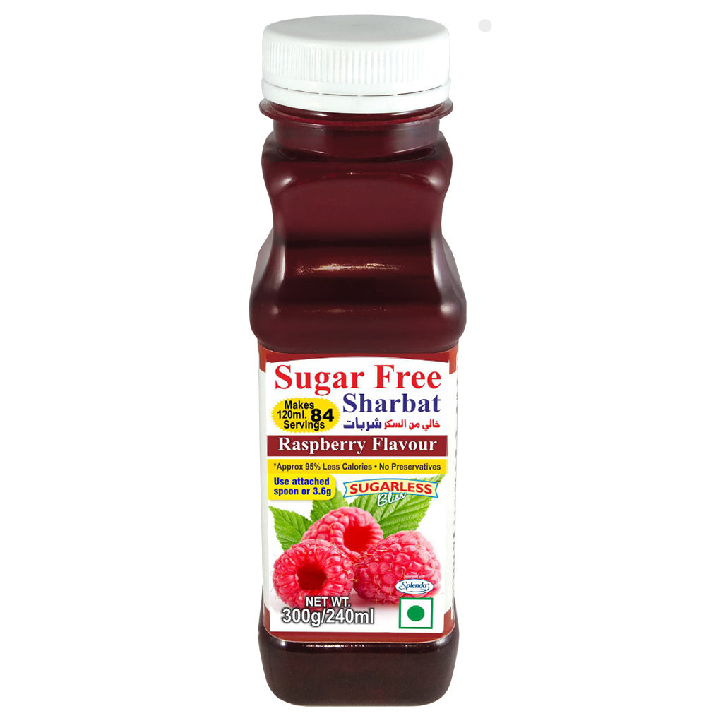Sugar Free Sharbat (Syrup) Raspberry Flavour – diatfoodsindia